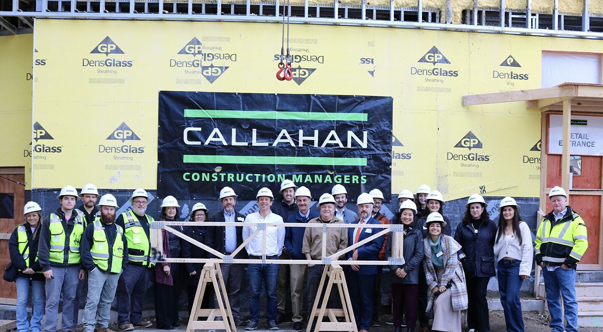 Callahan Construction, Just A Start Celebrate Topping Off of 52 New ...